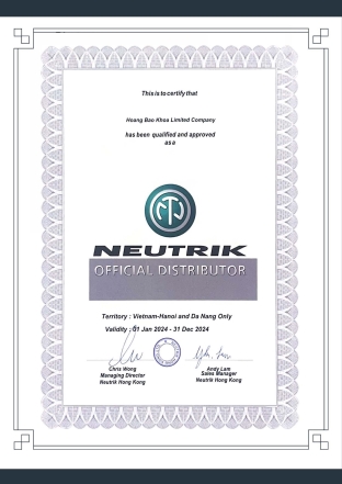 Official Distributor Certificate - Page 2