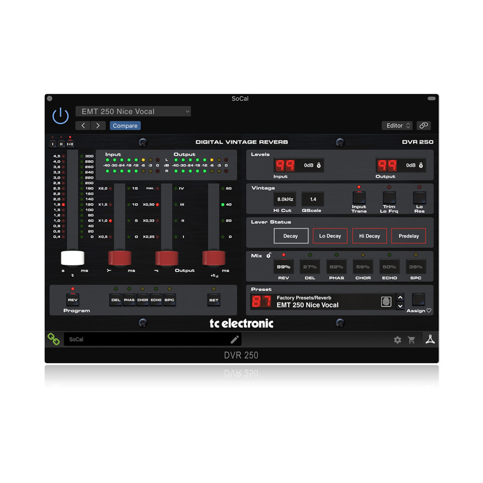 Bộ plug in Reverb TC Electronic DVR250 NATIVE / DVR250-DT | TC ...