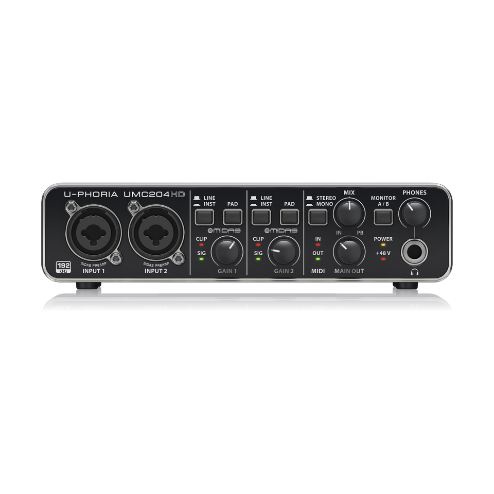 UMC204HD, Behringer UMC204HD, Computer Audio Interface Behringer UMC204HD