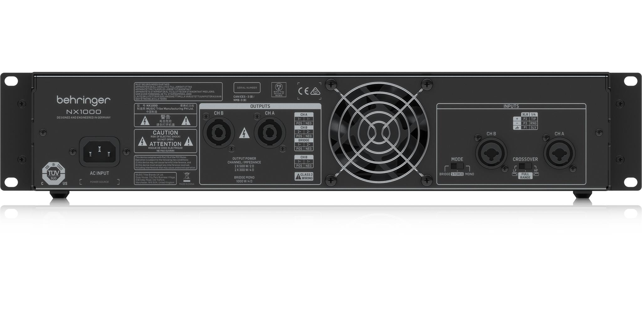 Power Amp Behringer NX1000 | Amply Công Suất Behringer NX1000