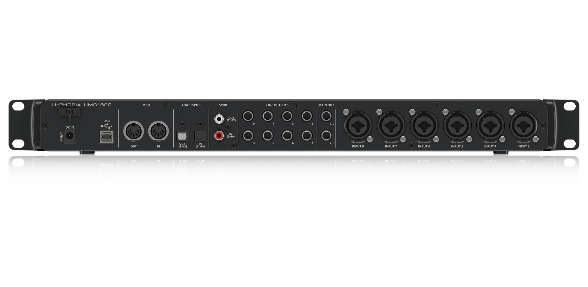 Sound Card Behringer UMC1820,I/O Interface Behringer UMC1820